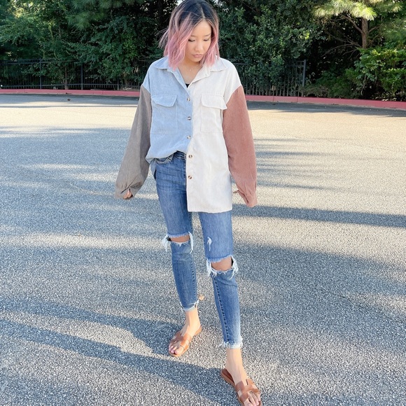 Dash of Pink | Jackets & Coats | Have It All Color Block Boyfriend ...